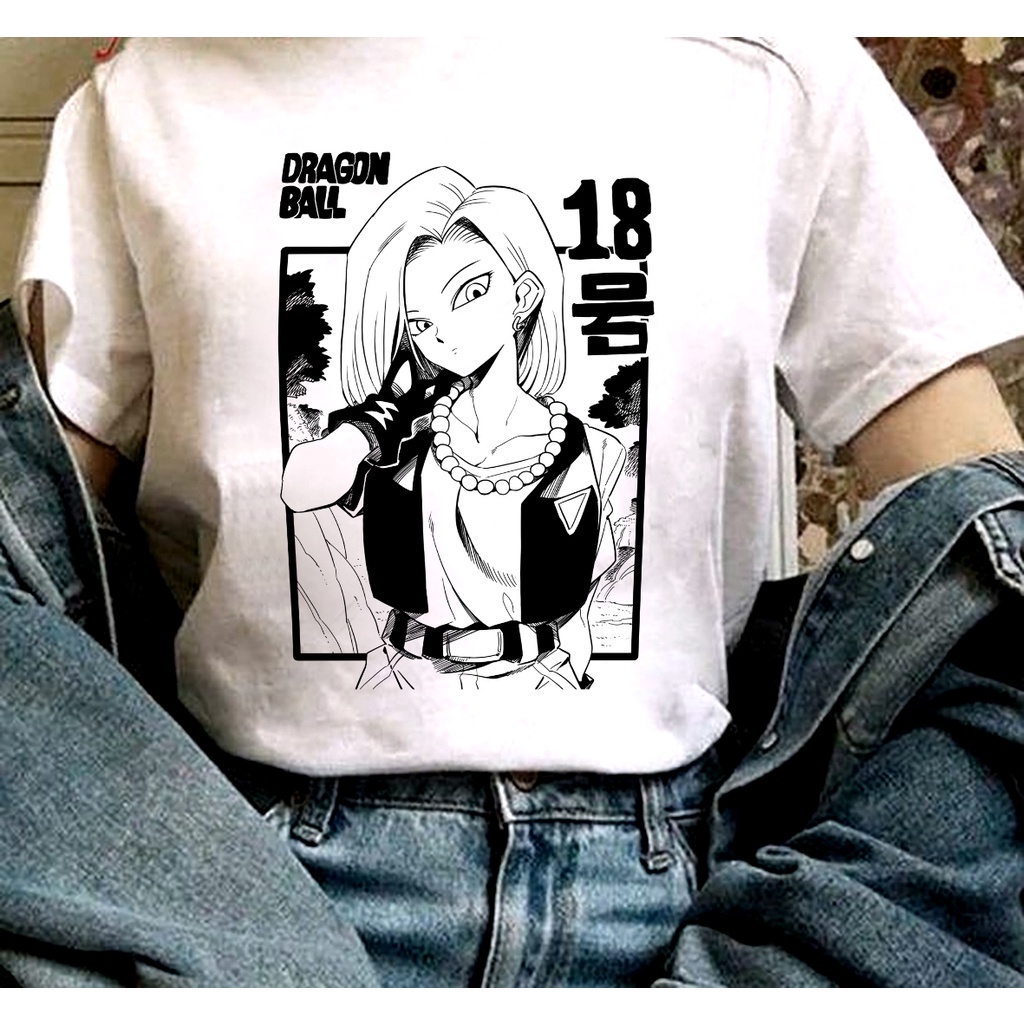 Camisa Android 18 Full Anime Dragon Ball Z | Shopee Brasil