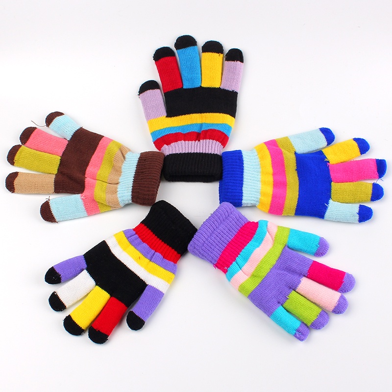 Luva Infantil Quentinha Térmica para Inverno Coloridas Menina Conforto ...