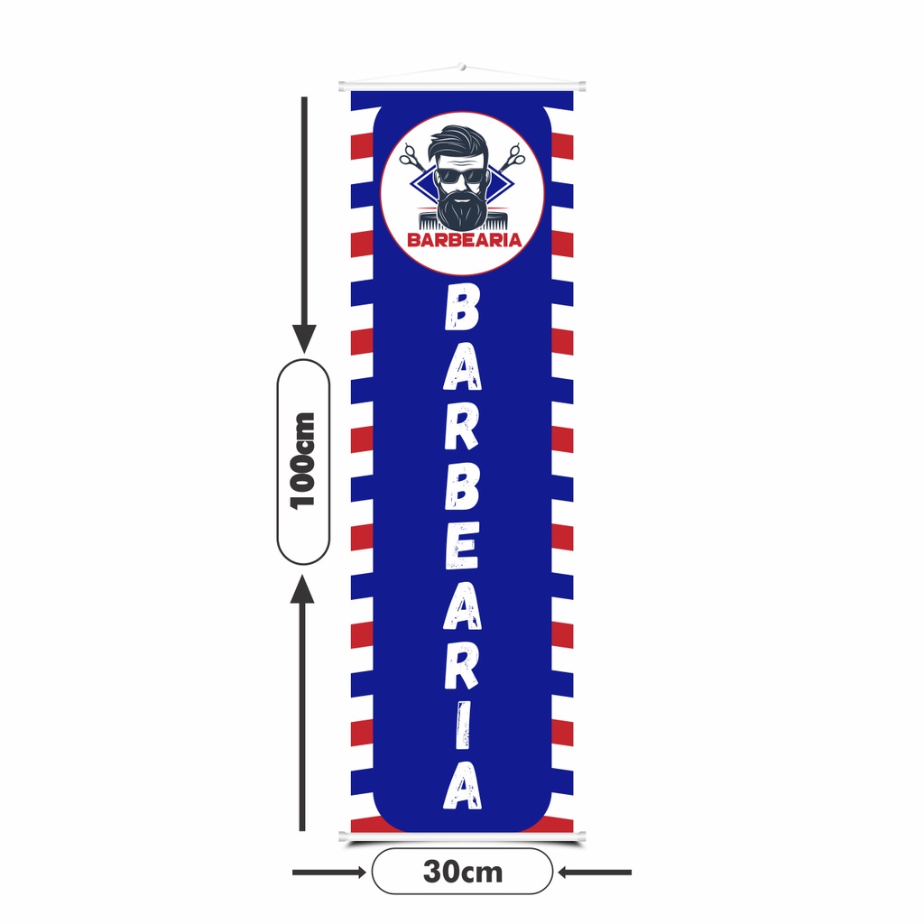 Banner Barbearia - Barber_Shop - 100x30cm Arte Pronta | Shopee Brasil