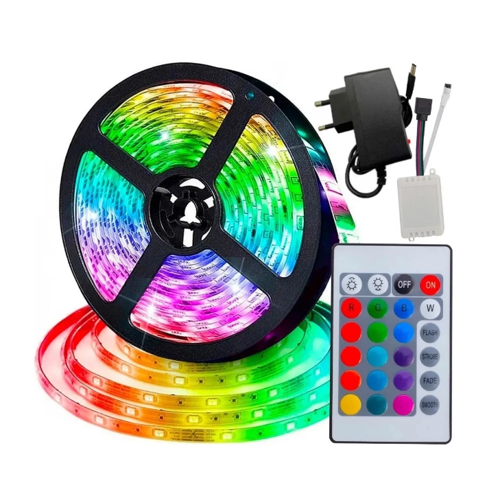 Fita Led 5M 10M Rgb A Prova D'Água 2835 300 Smd 12v Ip60 Lumi Enconomica Pronta Entrega | Shopee ...