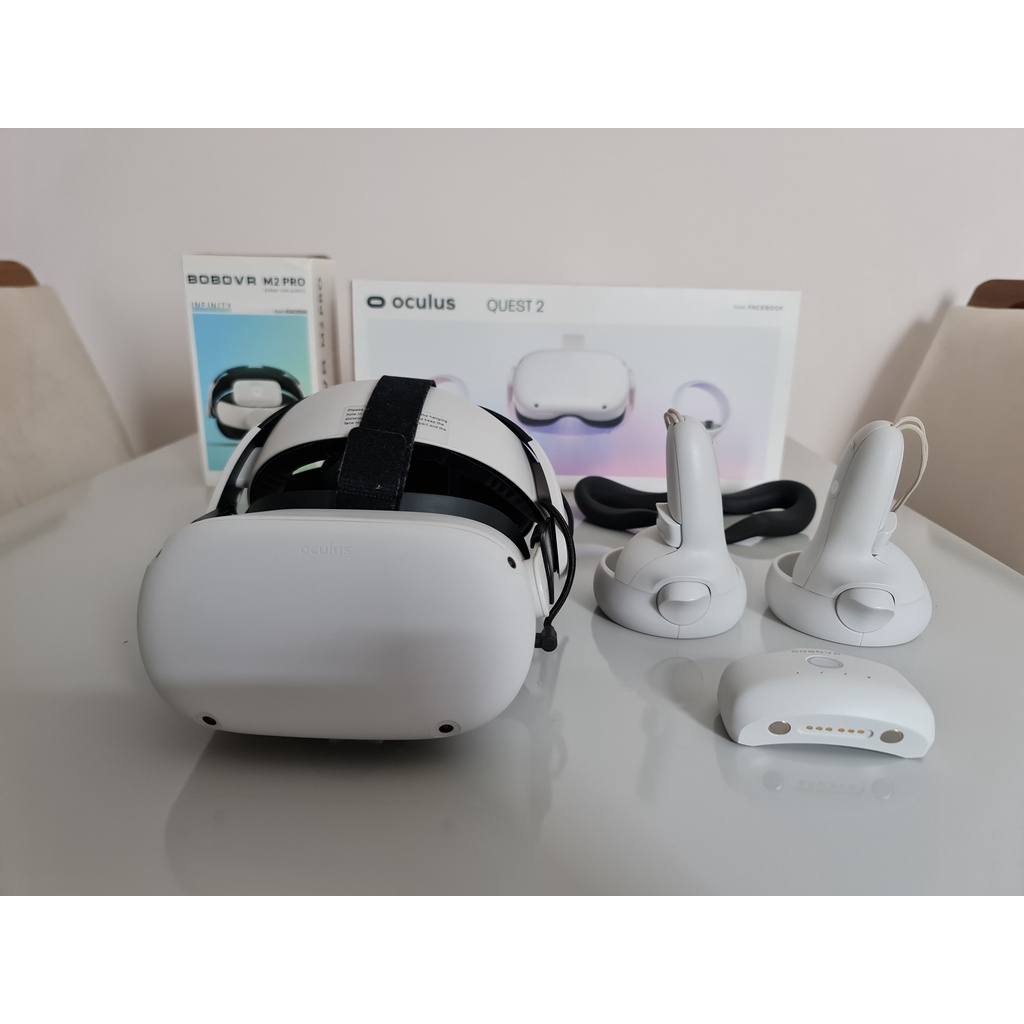 VR Headset Oculos Meta Quest 2 128 GB + BOBO VR M2 PRO - Escorrega o Preço