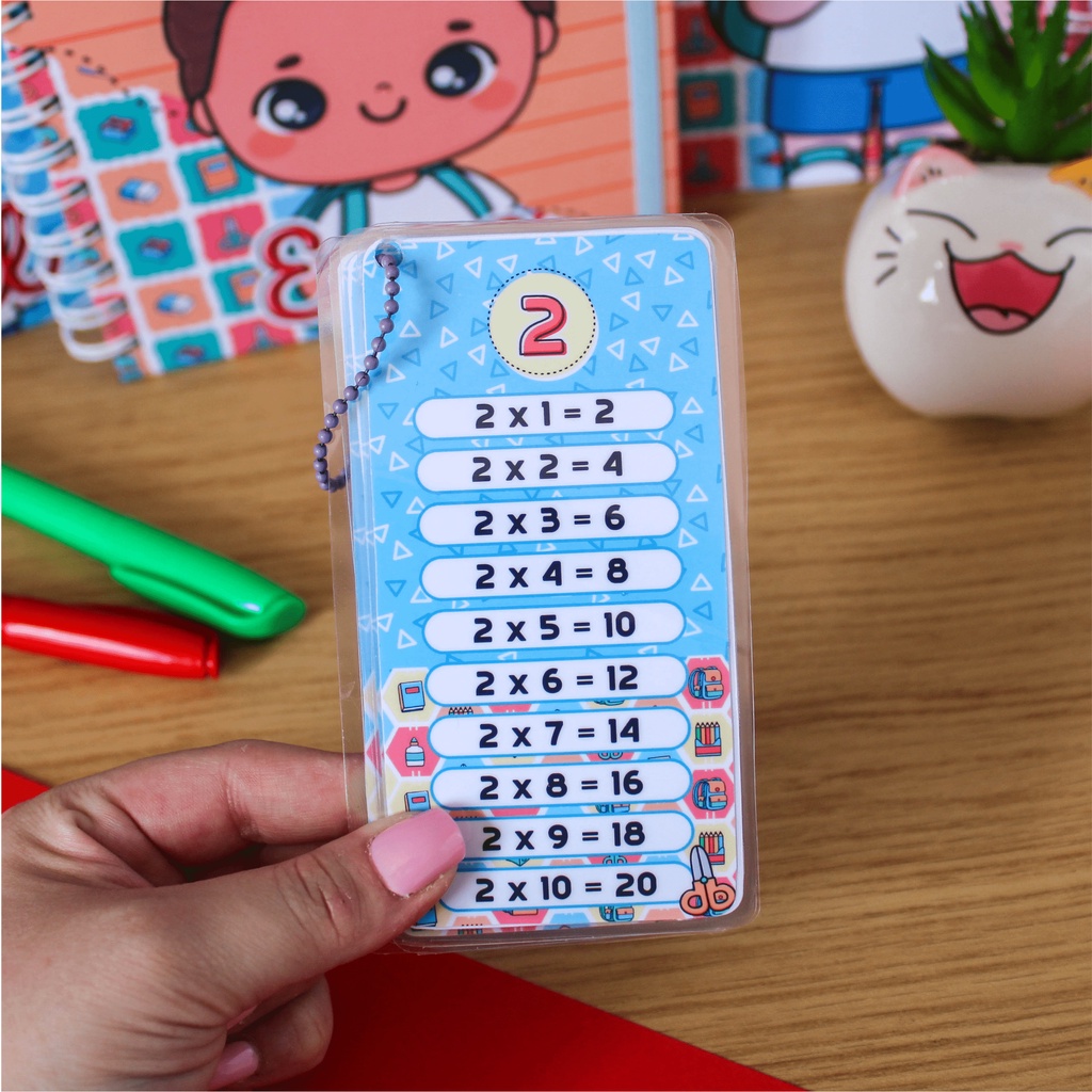 Tabuada Escolar Personalizada | Shopee Brasil