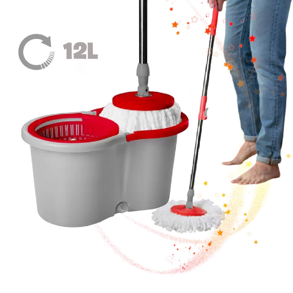Mopi Giratório 12L Mop Balde Centrifugador Esfregão Fácil Limpeza de ...