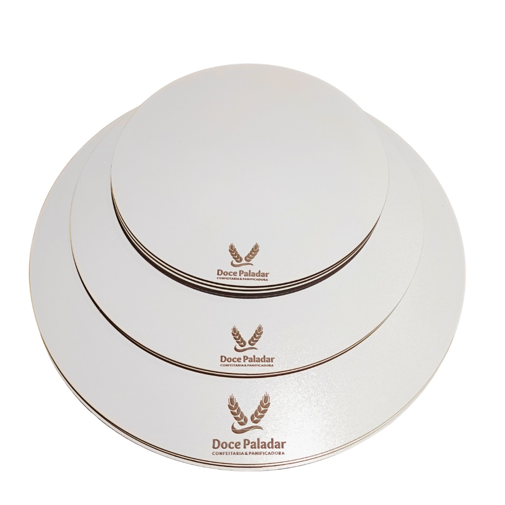 Cake Board Personalizado Com A Logo Em Mdf 3mm - Base Para Bolo ...