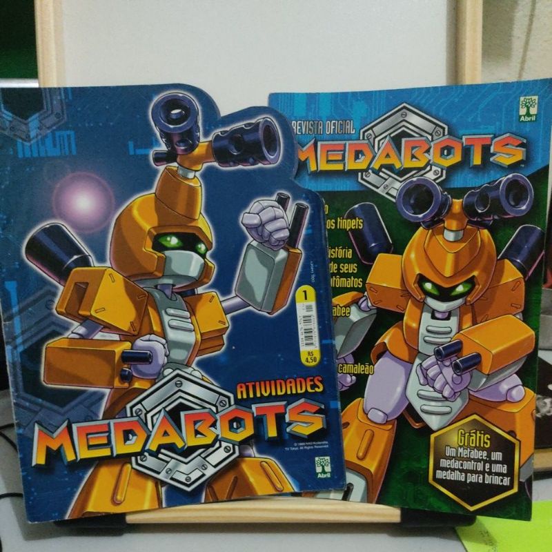 Kit Revista oficial Medabots + Medabots livro de atividades | Shopee Brasil