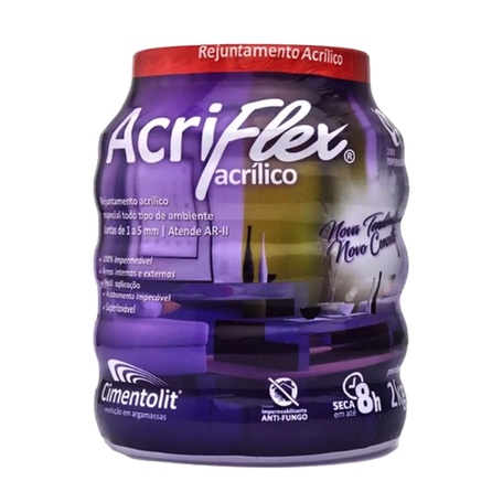 Rejunte Acrílico Secagem Rápida Acriflex Preto 2kg - Kerakoll | Shopee ...