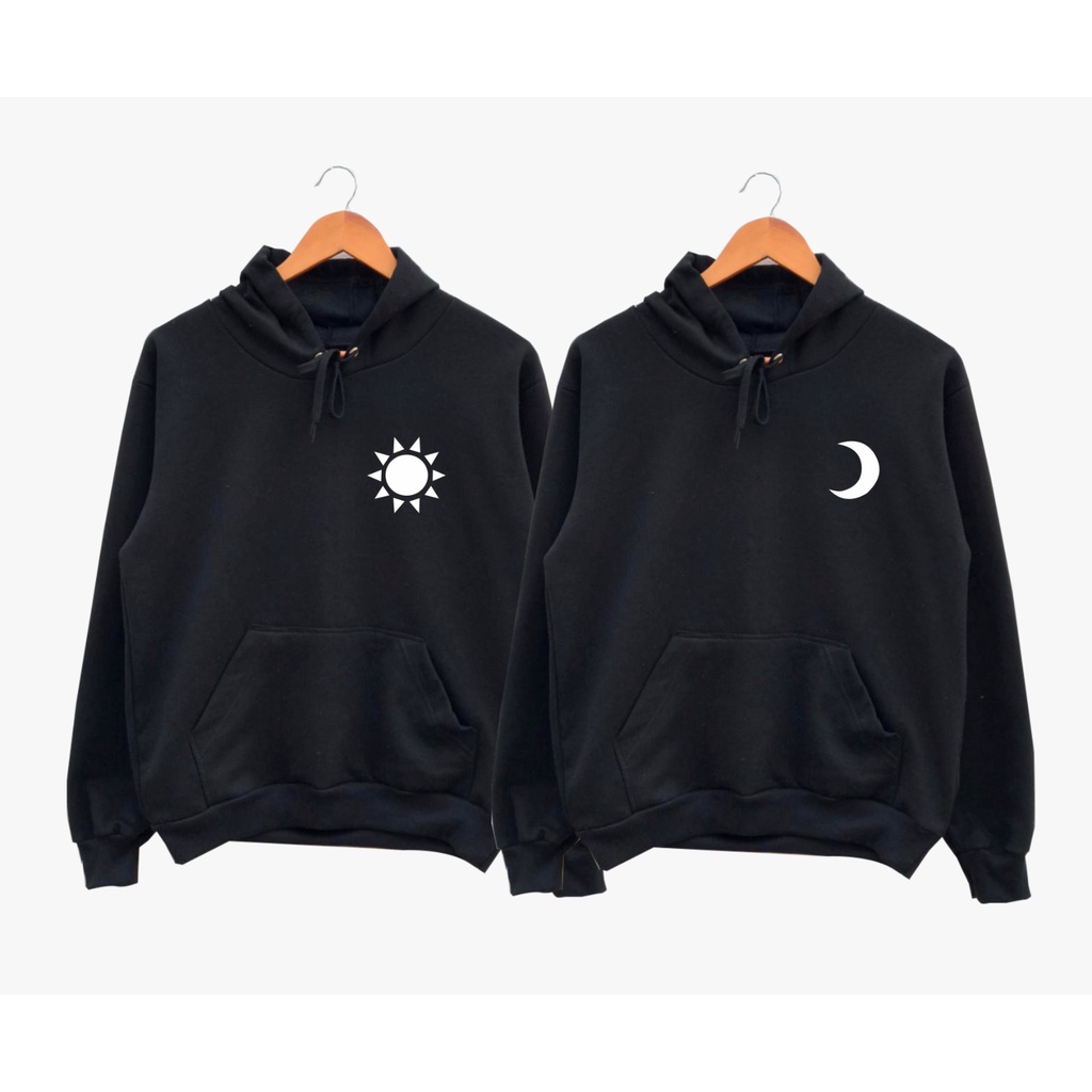 Blusa Moletom Casal Sol Lua Namorados Casaco Blusa Canguru | Shopee Brasil