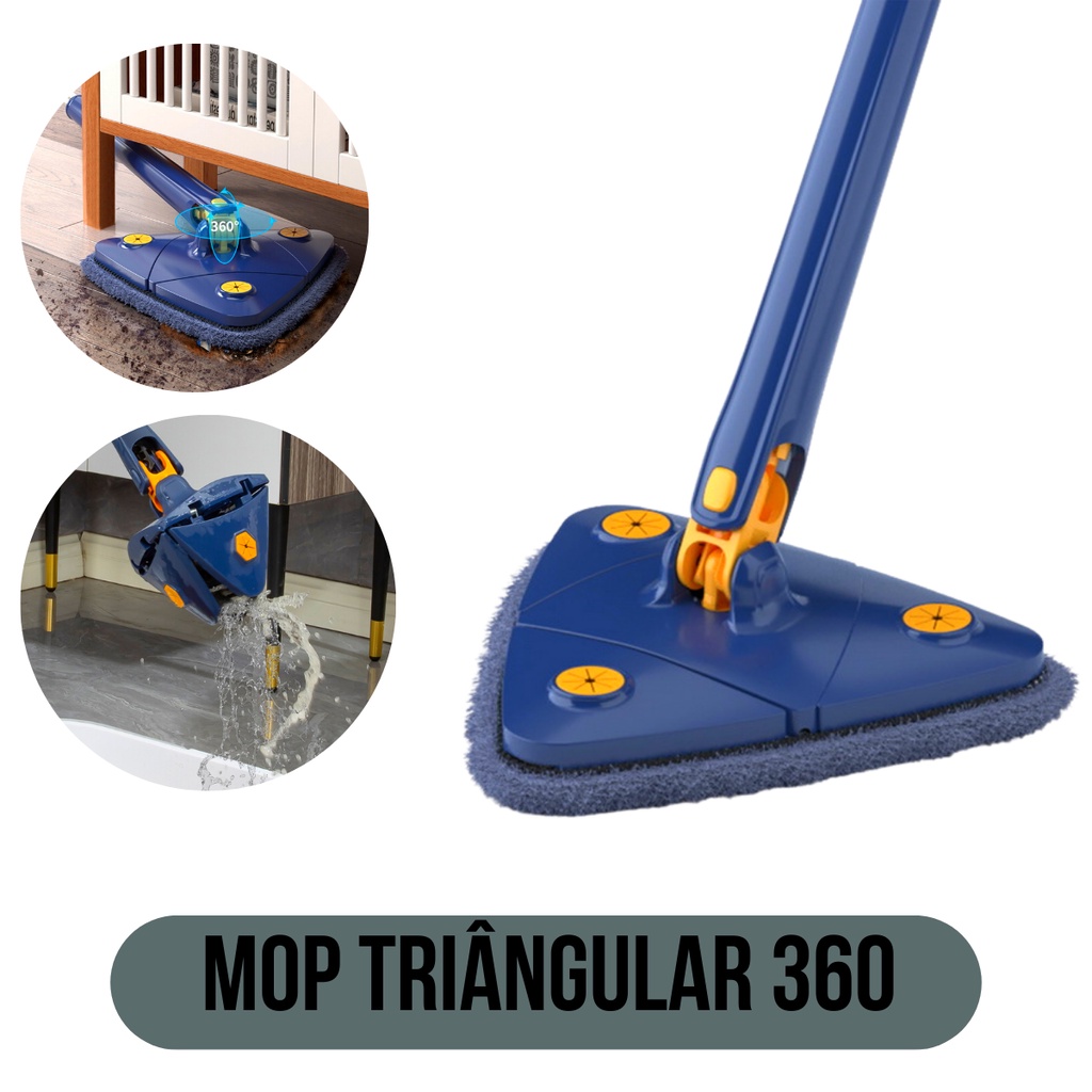 Mop Rodo Vassoura Multiuso 360 Graus Ajustavel Profissional | Shopee Brasil