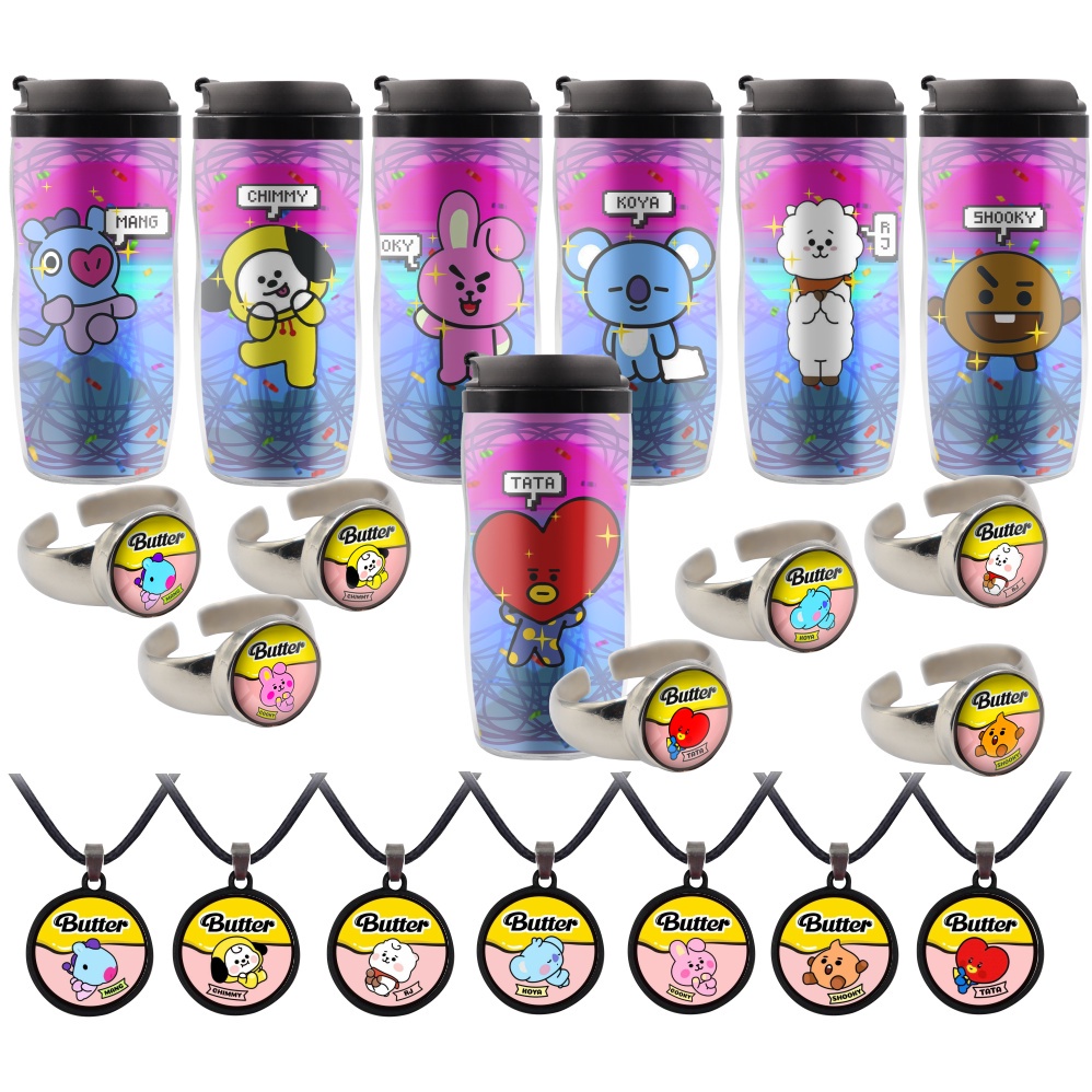 Kit Bts Kpop Copo Termico Anel e Colar | Shopee Brasil Kit Bts Kpop Copo Termico Anel e Colar | Shopee Brasil