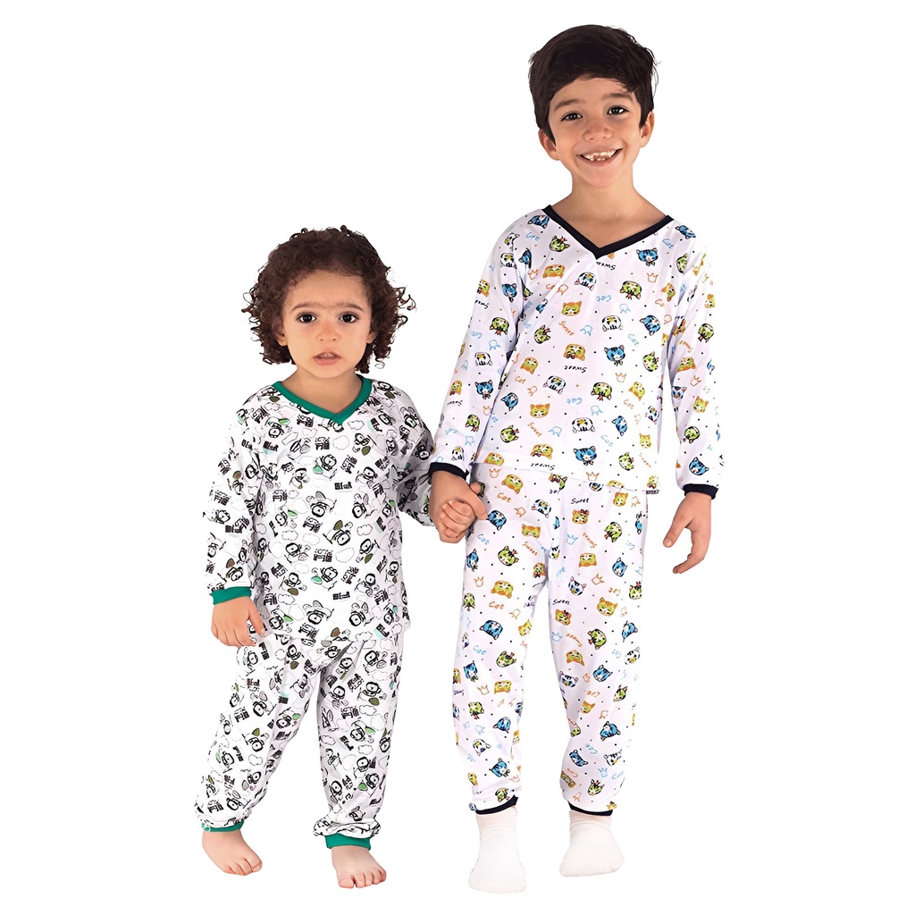 Pijama Masculino Roupa De Dormir Infantil Menino Estampado 100% Algodão ...