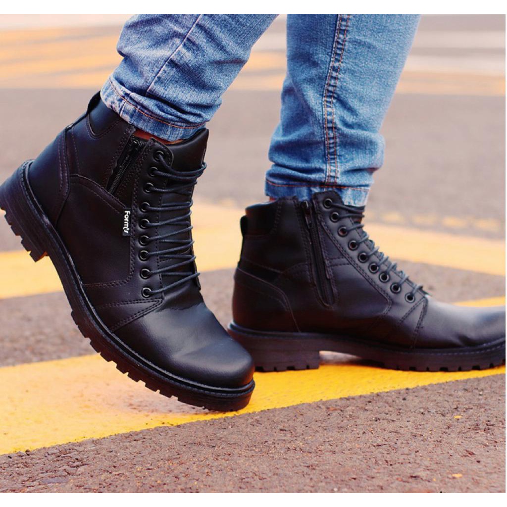 Bota Masculino Coturno Rock Moderna Social Casual Envio Imediato ...