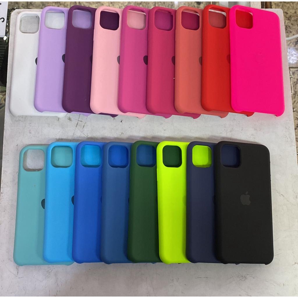 Capa Case Silicone C/ Câmera Aberta Compatível C/ iPhone 11 Pro Max ...