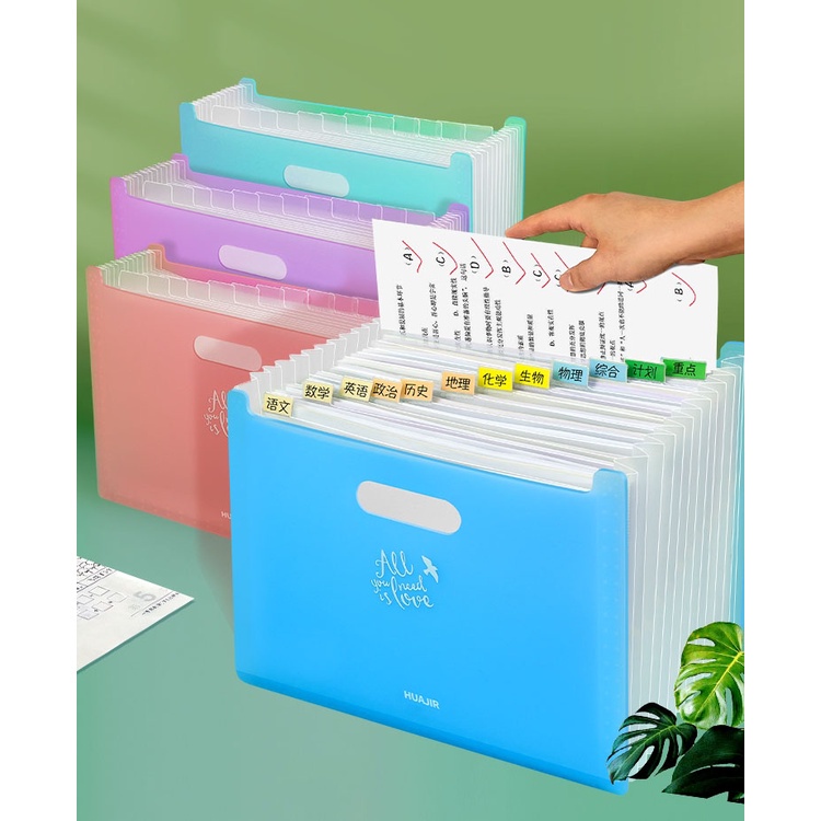 Pasta Arquivo Para Documentos Com Divisórias Grande Escritório Trabalho ...