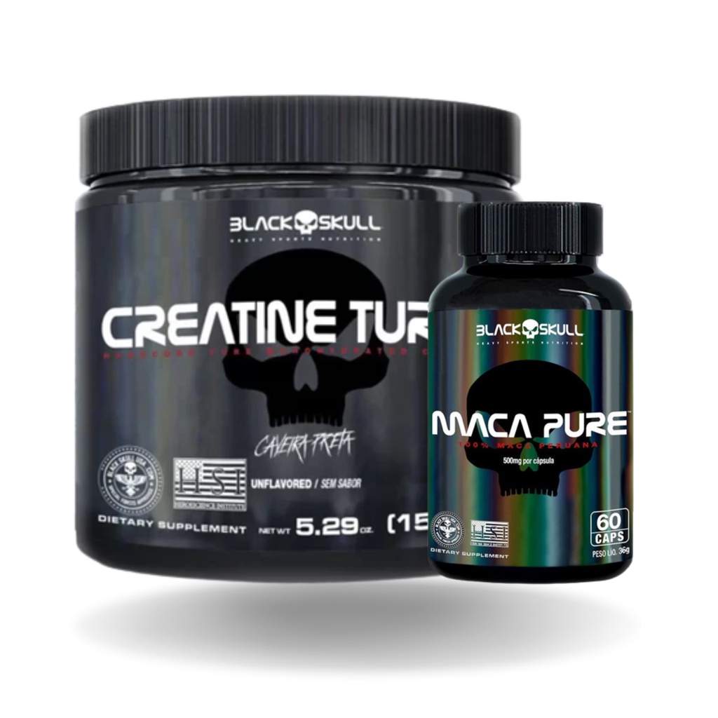 Kit Libido Creatina Monohidratada Turbo 150g Maca Peruana 500mg