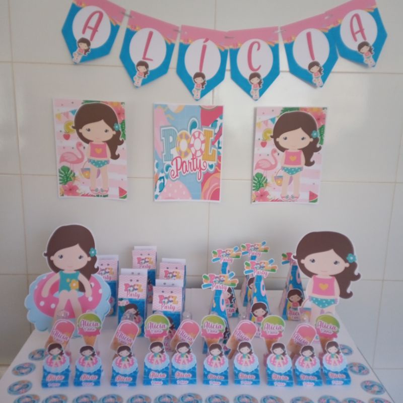 kit festa pool party | Shopee Brasil