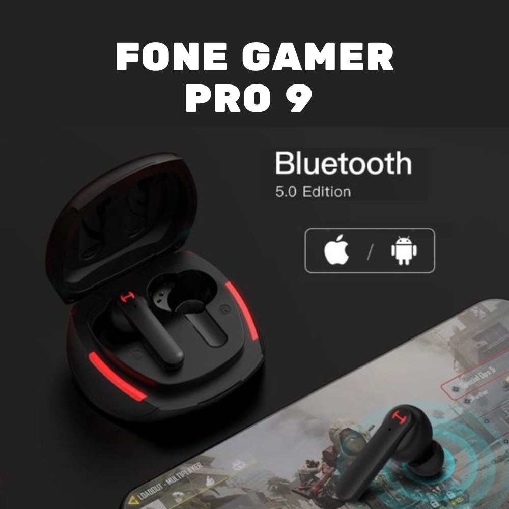 Fone De Ouvido Sem Fio Bluetooth Game Pro 9 Sport Wireless | Shopee Brasil