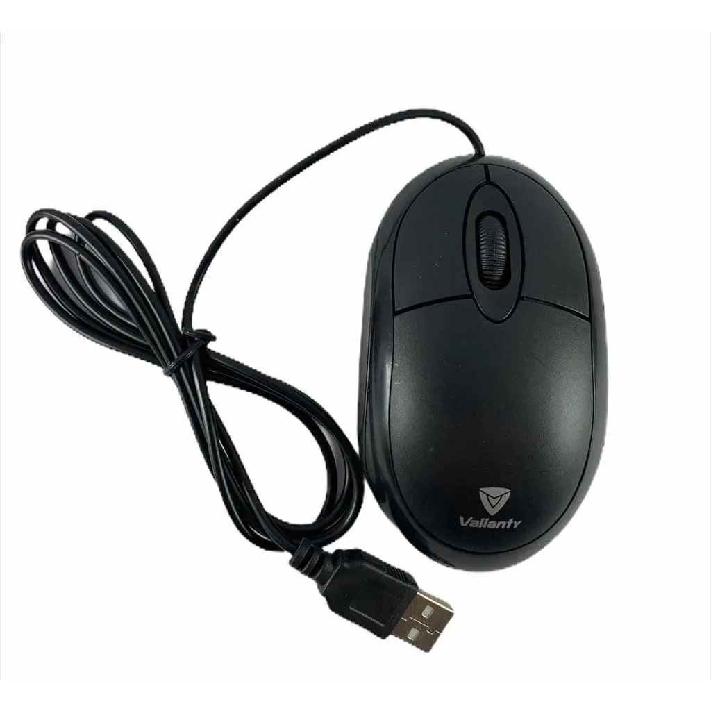 MOUSE USB - PRETO - VALIANTY | Shopee Brasil