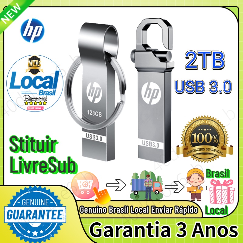 Pen drive original Hp Pendrive 2tb Usb 3.0 flash drive | Shopee Brasil