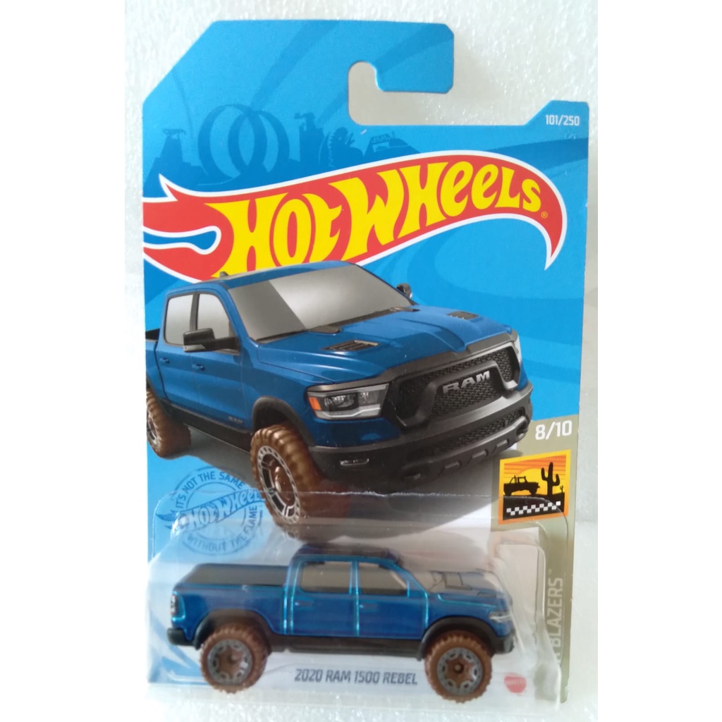 Hot Wheels pickup 2020 RAM 1500 Rebel HW Baja Blazers azul | Shopee Brasil