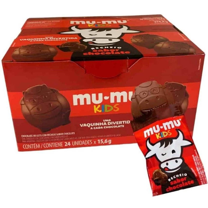 Chocolate Bombom Mumu Kids Neugebauer Caixa c/24un | Shopee Brasil