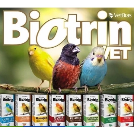Vitaminas Para Passaro e Aves Complexo Vitaminico Biotrin todos os ...