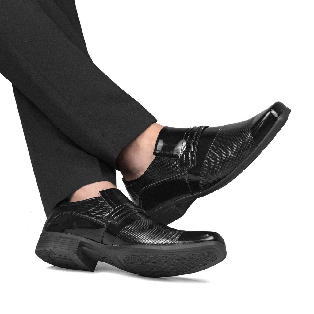 Sapato Social Linha Classica Veniz Preto | Shopee Brasil