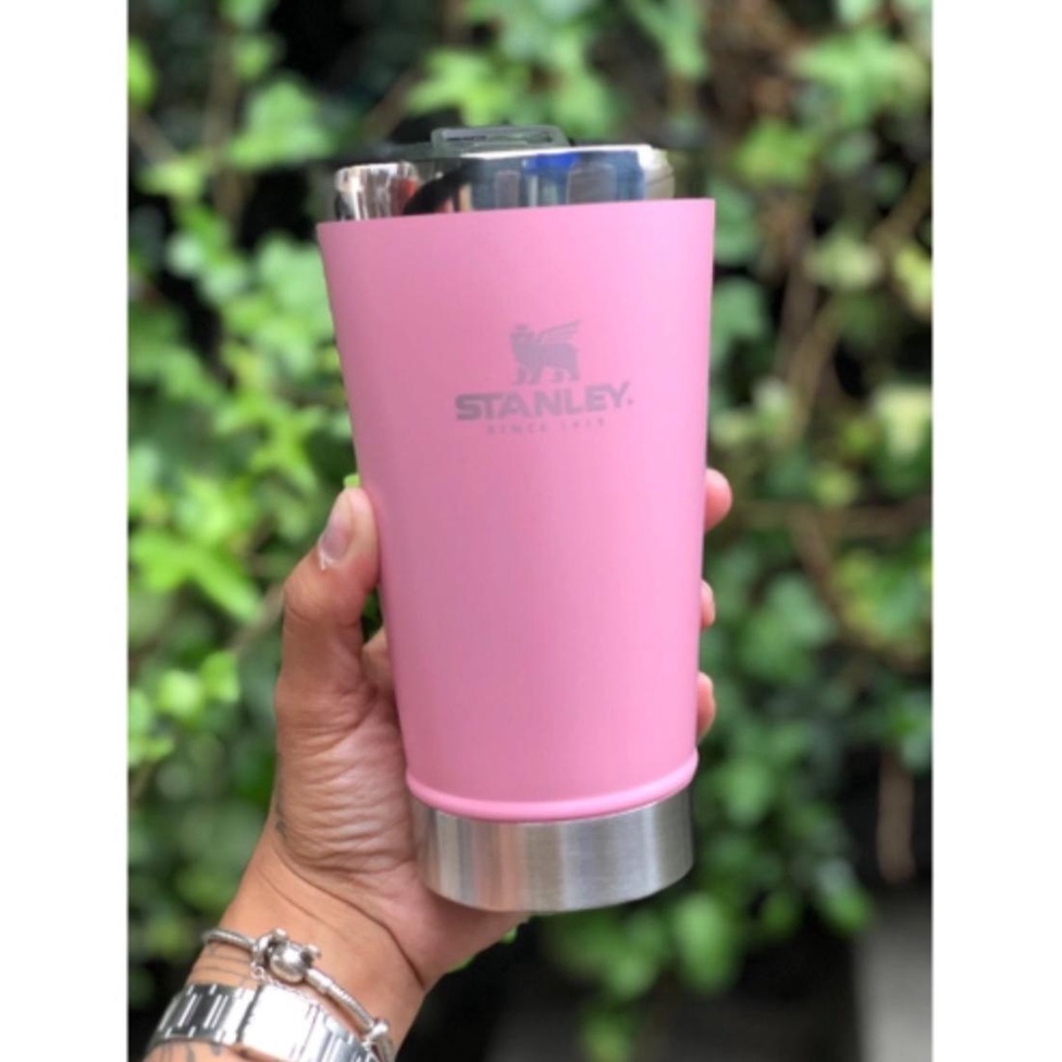 Copo Stanley Térmico Rosa Com Tampa E Abridor 473ml | Shopee Brasil