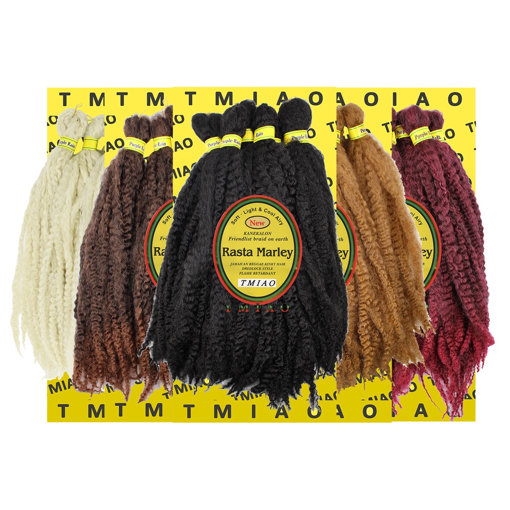 Cabelo Rasta Marley Pacote com 6 Apliques de Dredlock 360g 60CM ...
