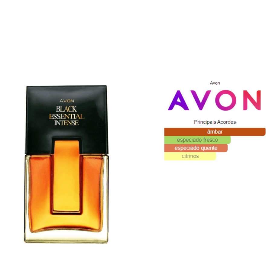 Perfume Black Essential Intense, 100ml Avon | Shopee Brasil