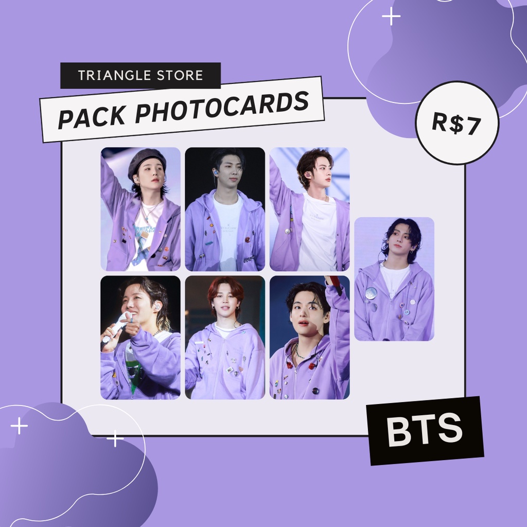 Pack de Photocards: BTS [7 unidades] | Shopee Brasil