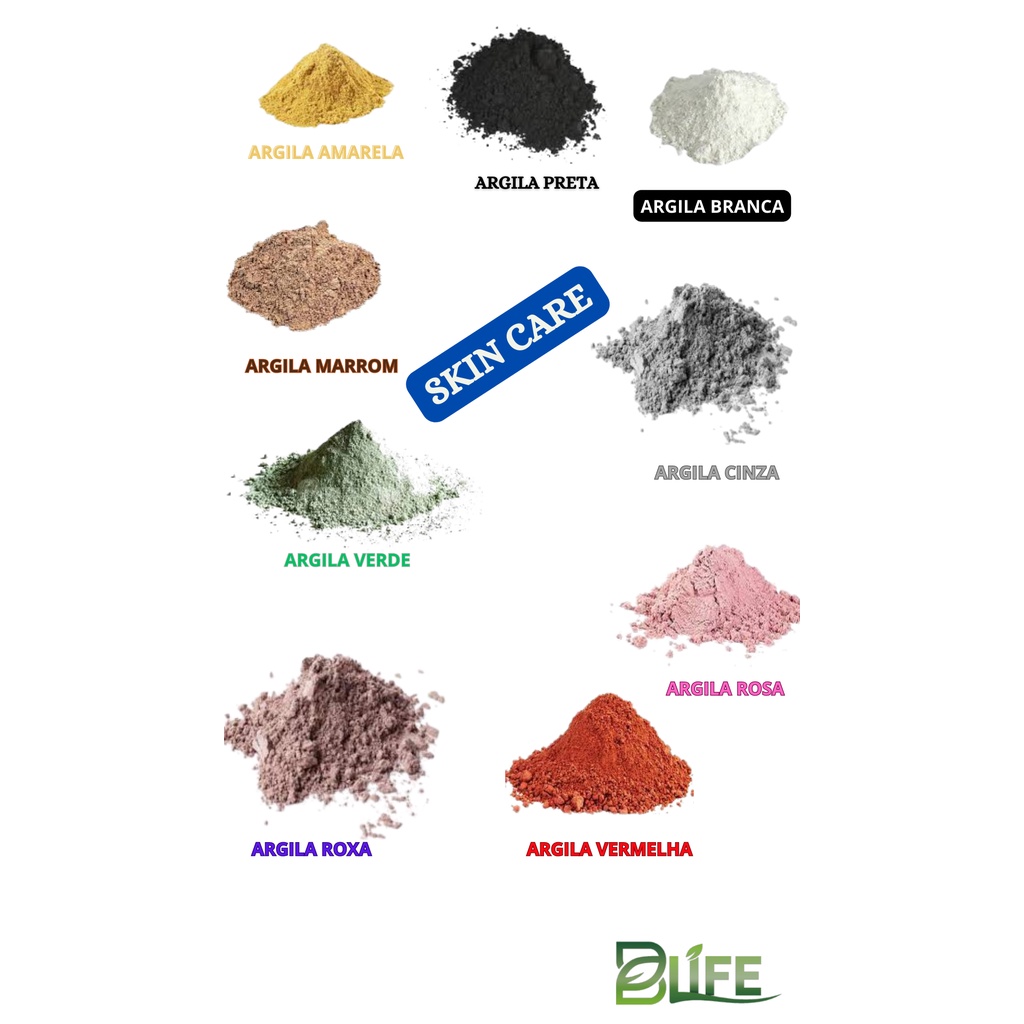 SKIN CARE Argila para máscara facial - 1 kg | Shopee Brasil