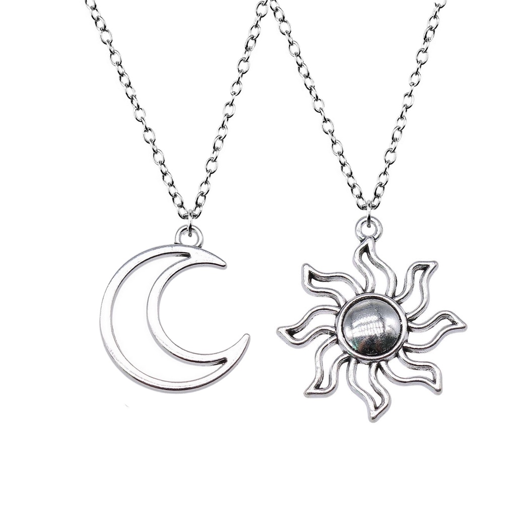 kit casal colar sol e ou lua bff namoro amizade com cordão ou corrente | Shopee Brasil