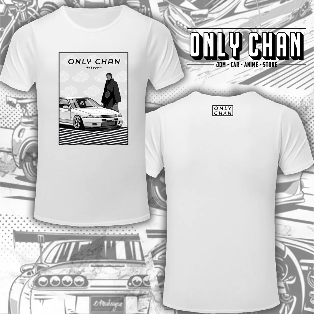 Camiseta Nissan GTR R32 Akatsuki JDM Anime - 100% Algodão - Escorrega o ...