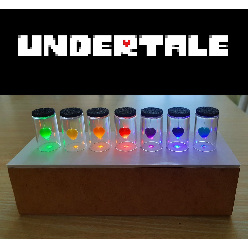 Undertale display 7 almas humanas com LED | Shopee Brasil