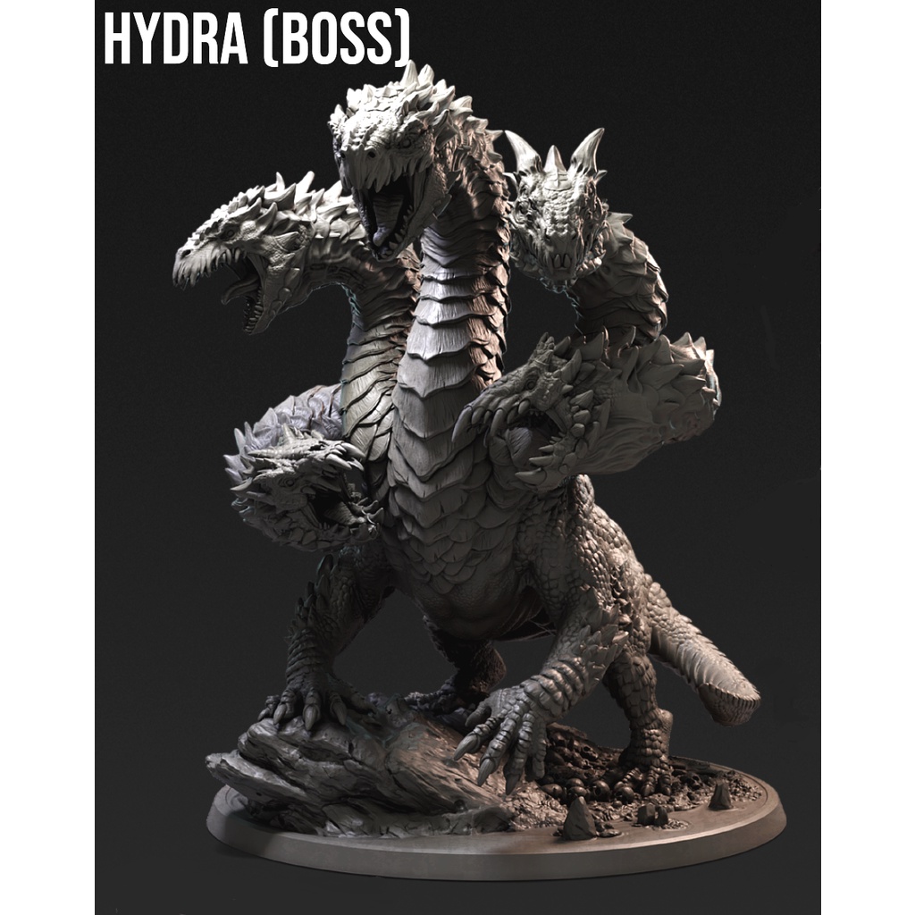 Miniatura Hydra em resina para jogos de RPG - Escala enorme | Shopee Brasil