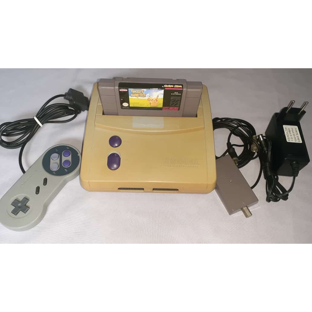 Super Nintendo Completo - modelo Baby nacional (RF canal 3 ou 4 de ...