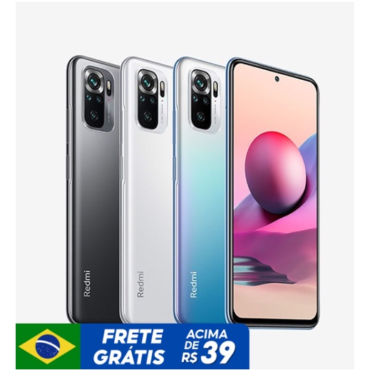 Xiaomi Redmi Note 10S 128GB Dual Sim 6GB RAM Global | Shopee Brasil