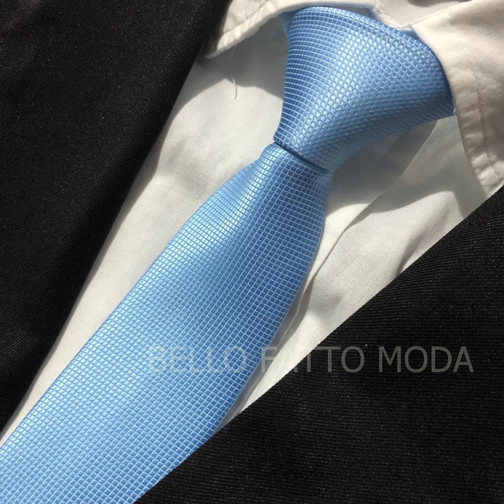Gravata Azul Serenity Importada Texturizada Casamento Festividade ...