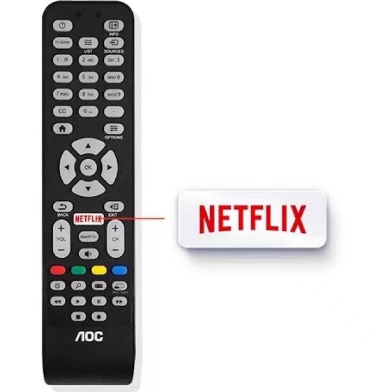Controle Remoto Para Tv Aoc Smart Tv modelo : Su 8203 | Shopee Brasil