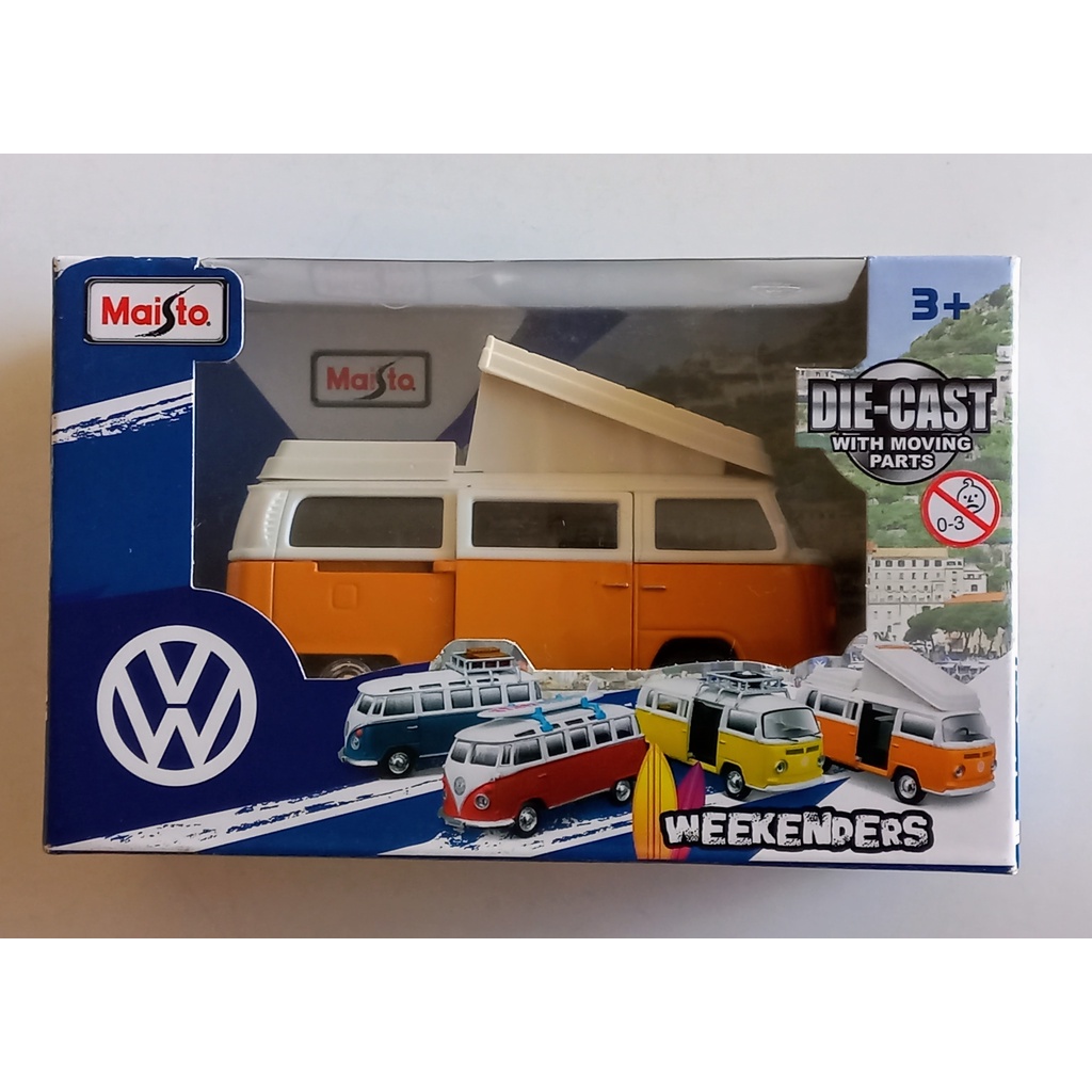 MAISTO WEEKENDERS - VOLKSWAGEN TYPE 2 BUS (KOMBI) | Shopee Brasil