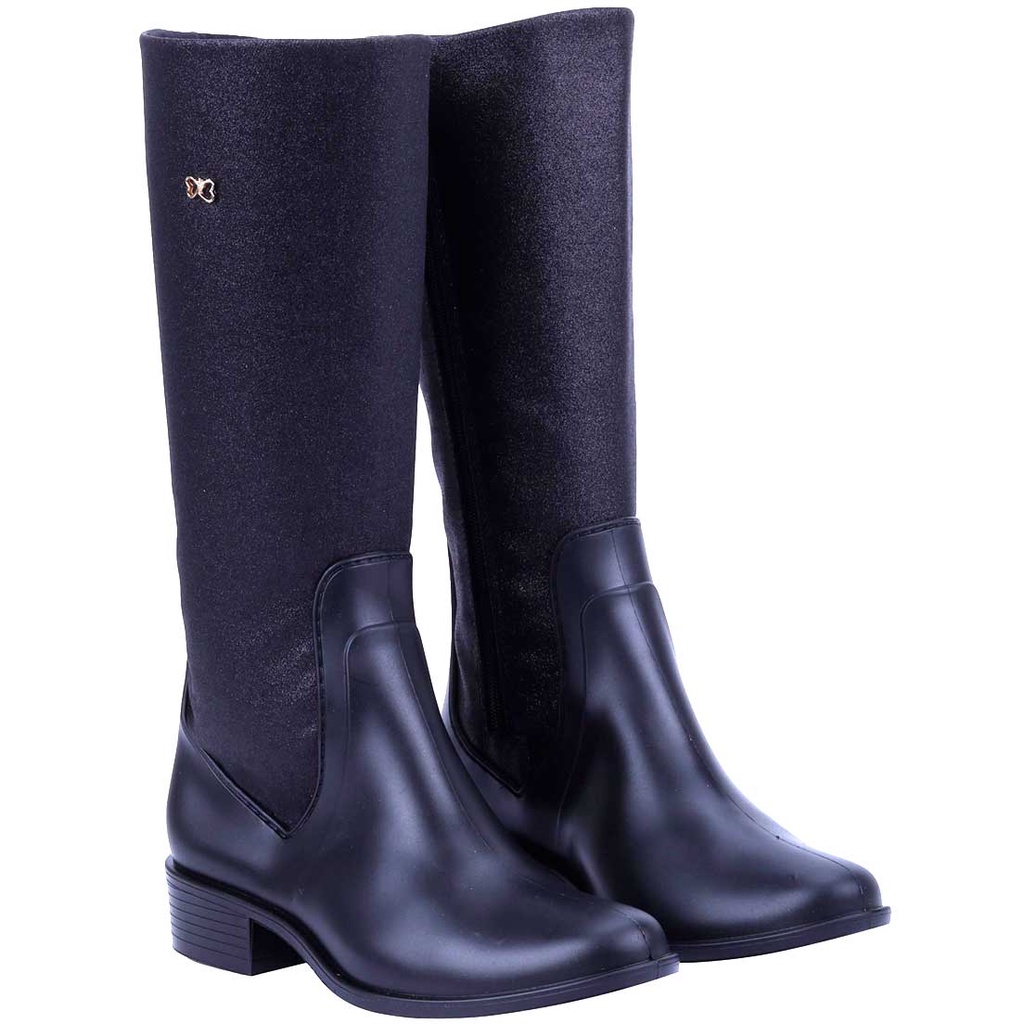 Bota Montaria Infantil Feminina com Glitter Lolita Kids Bee Happy ...