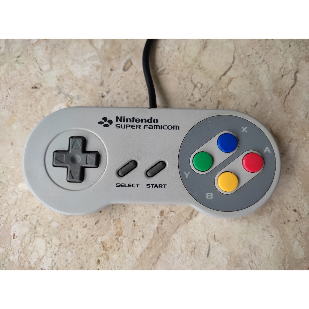 Controle Original Nintendo Snes Super Famicom Branquinho | Shopee Brasil