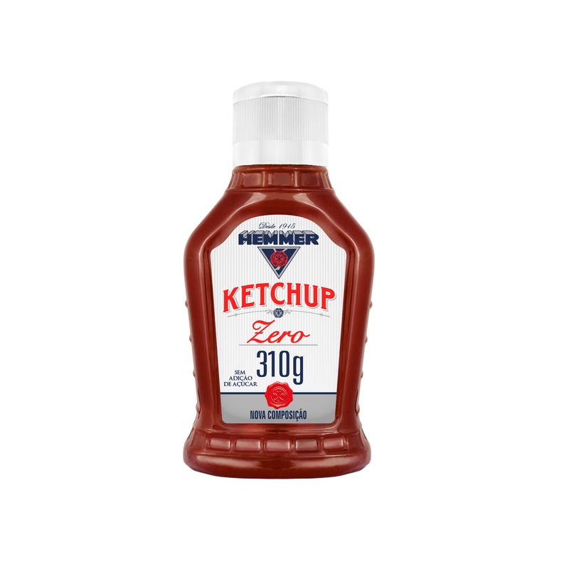 Ketchup Zero com Tomate 310g Hemmer | Shopee Brasil