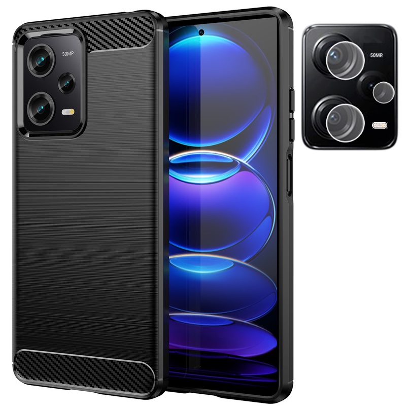 Capa Capinha p/ Xiaomi Poco X5 5g / Xiaomi Redmi Note 12 5g tela 6.67 Anti Impacto Case Fibra de ...