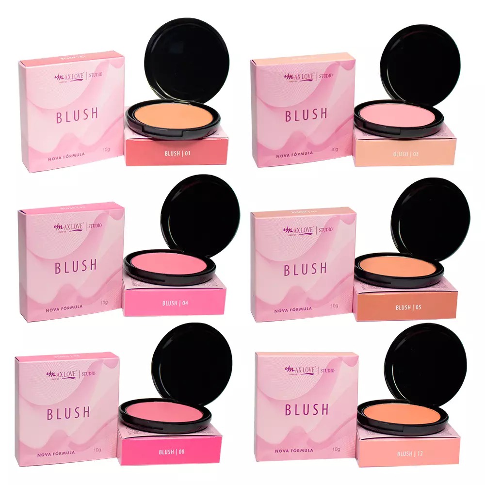 Blush compacto Max Love - 10g | Shopee Brasil