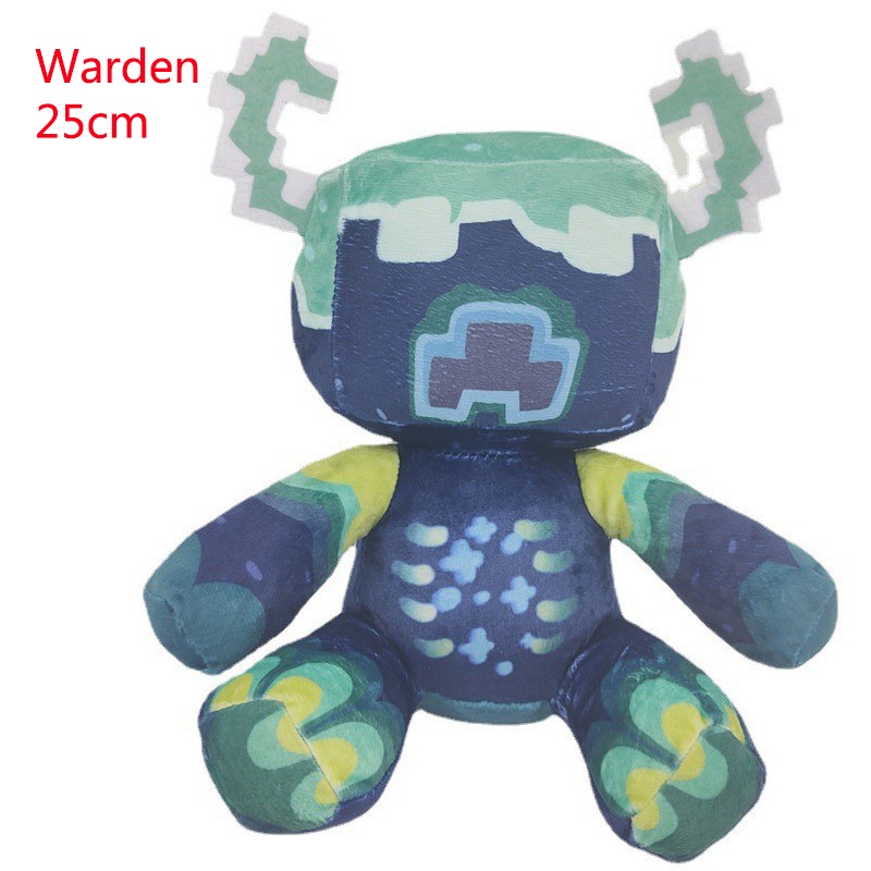 25cm Minecraft Pelucia Brinquedo Color Warden Plush Boneca Jogo ...