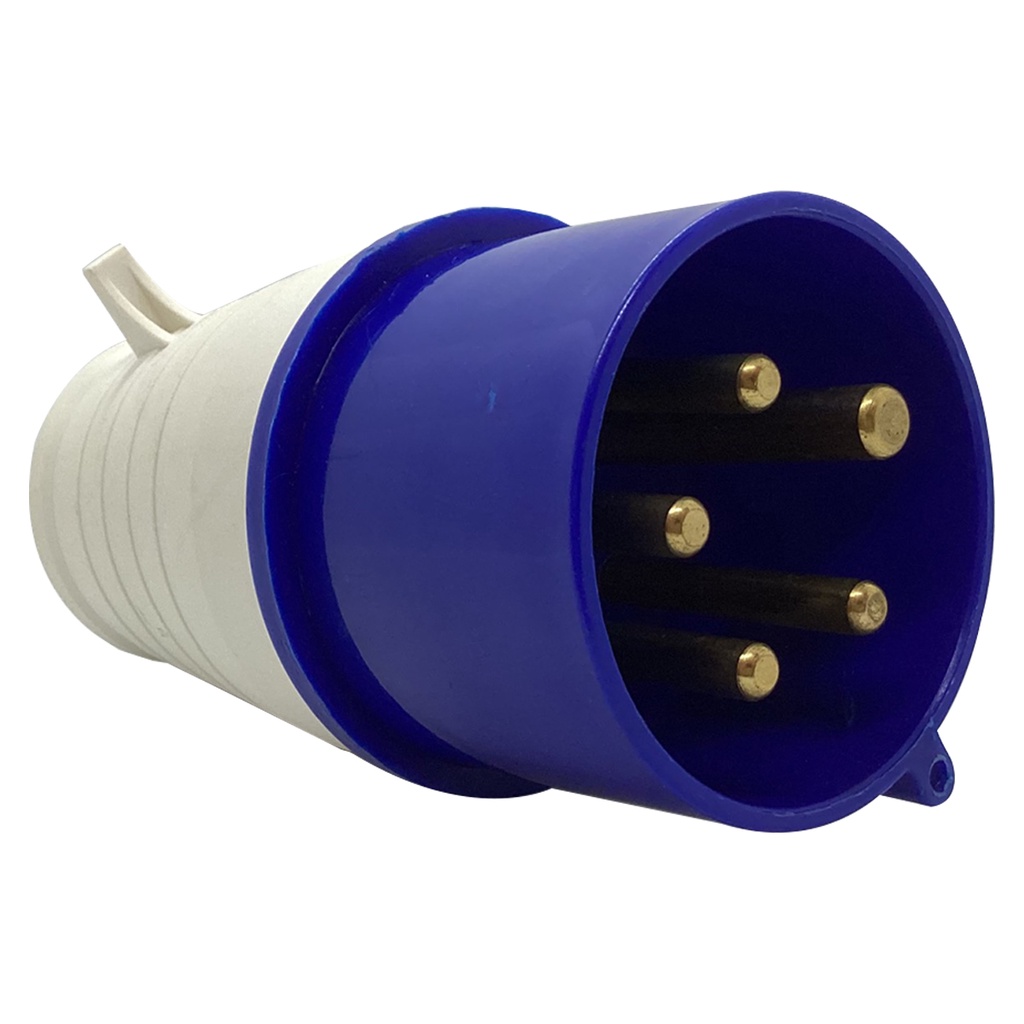 Plug Industrial Acoplamento Pendente Plugue Azul 3p+n+t 9h 32a 220v ...