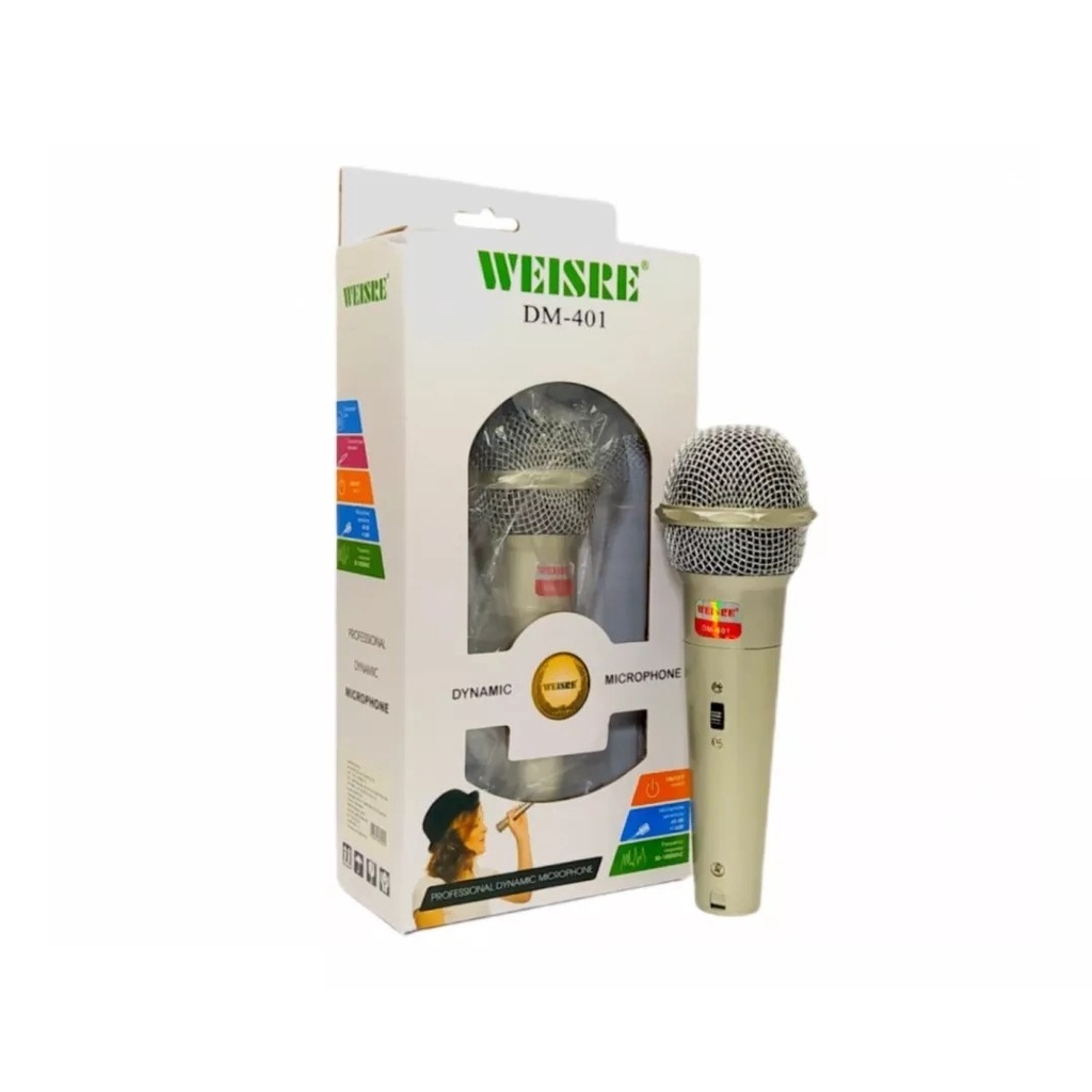 MICROFONE COM FIO WEISRE | Shopee Brasil