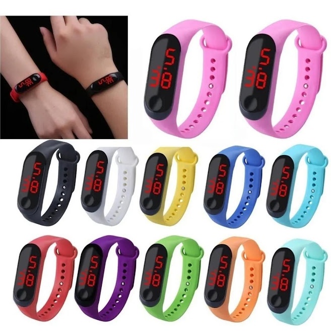 Relógio Led Watch Band Colors Unissex - Escolha A Cor | Shopee Brasil