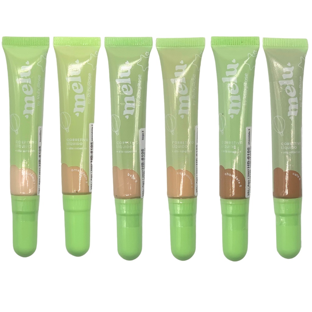Corretivo Líquido Várias Cores - Melu By Ruby Rose | Shopee Brasil